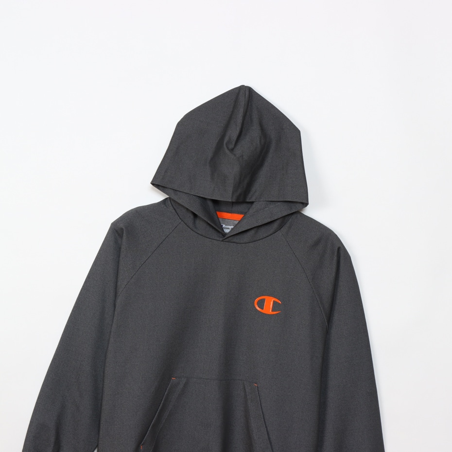 キッズ ラグランフーデッドスウェットシャツ チャコール | チャンピオンの公式通販サイト