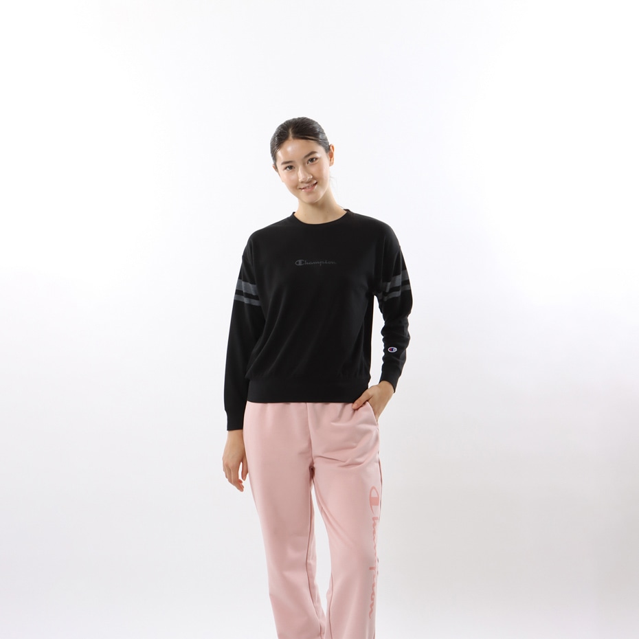 ウィメンズ ロングスリーブシャツ ブラック | チャンピオンの公式通販サイト